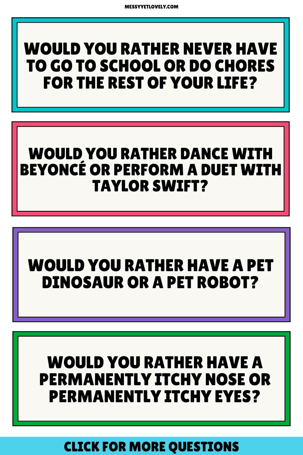 272 Epic Would You Rather Questions that Get Kids Thinking and Laughing